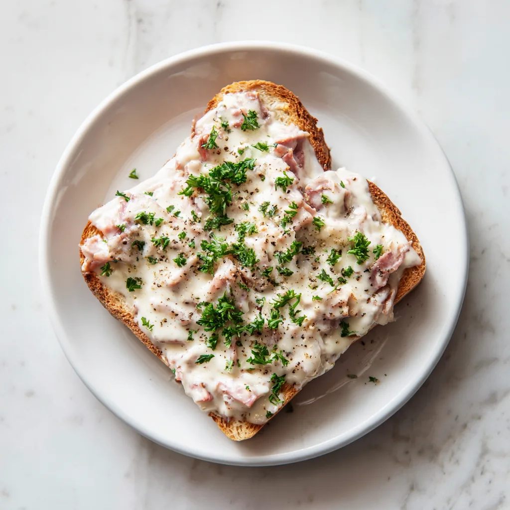 Creamed Chipped Beef on Toast (SOS) - Snack On Meat - AlphaBakes